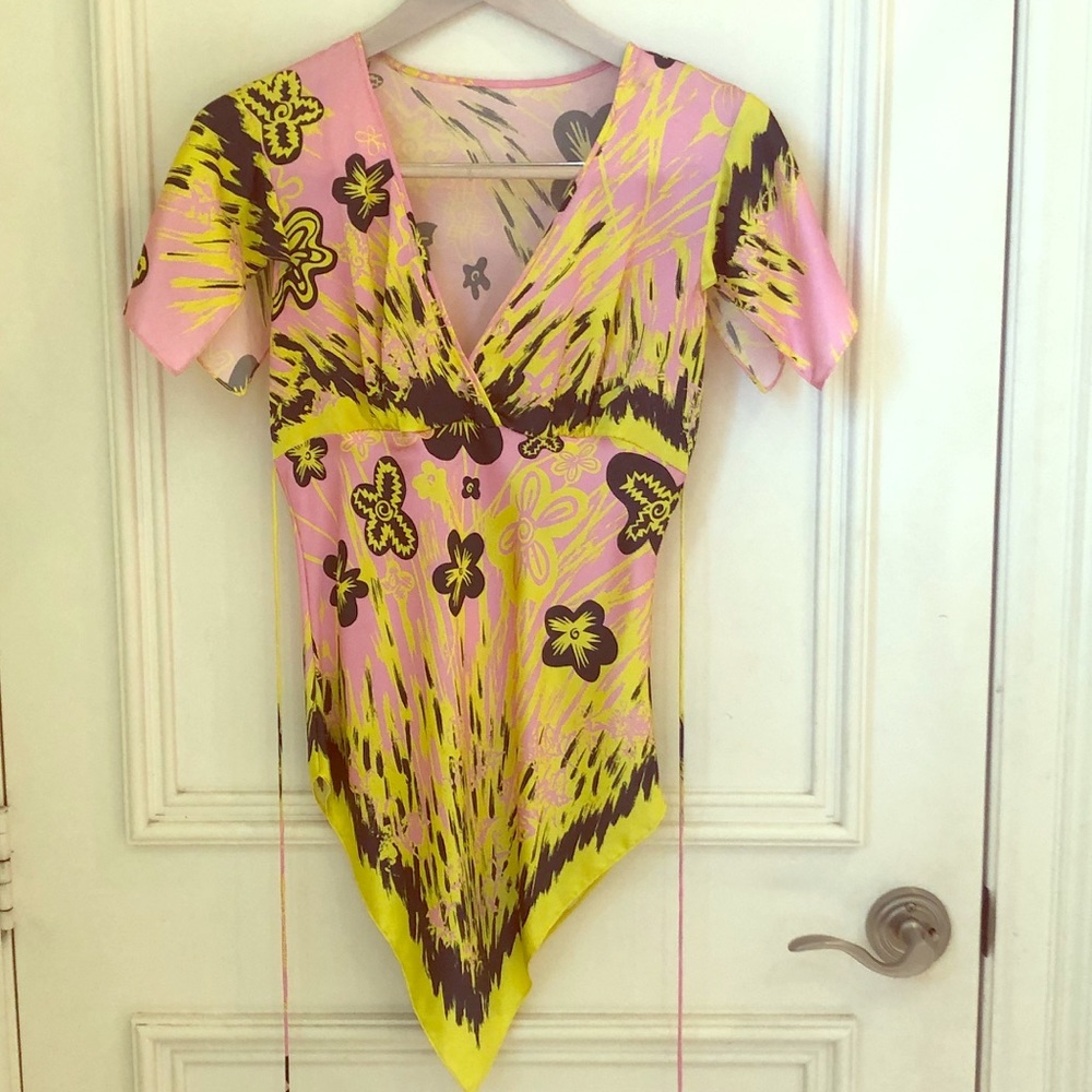 Zandra Rhodes Original Triangle Handkerchief Top - Gem